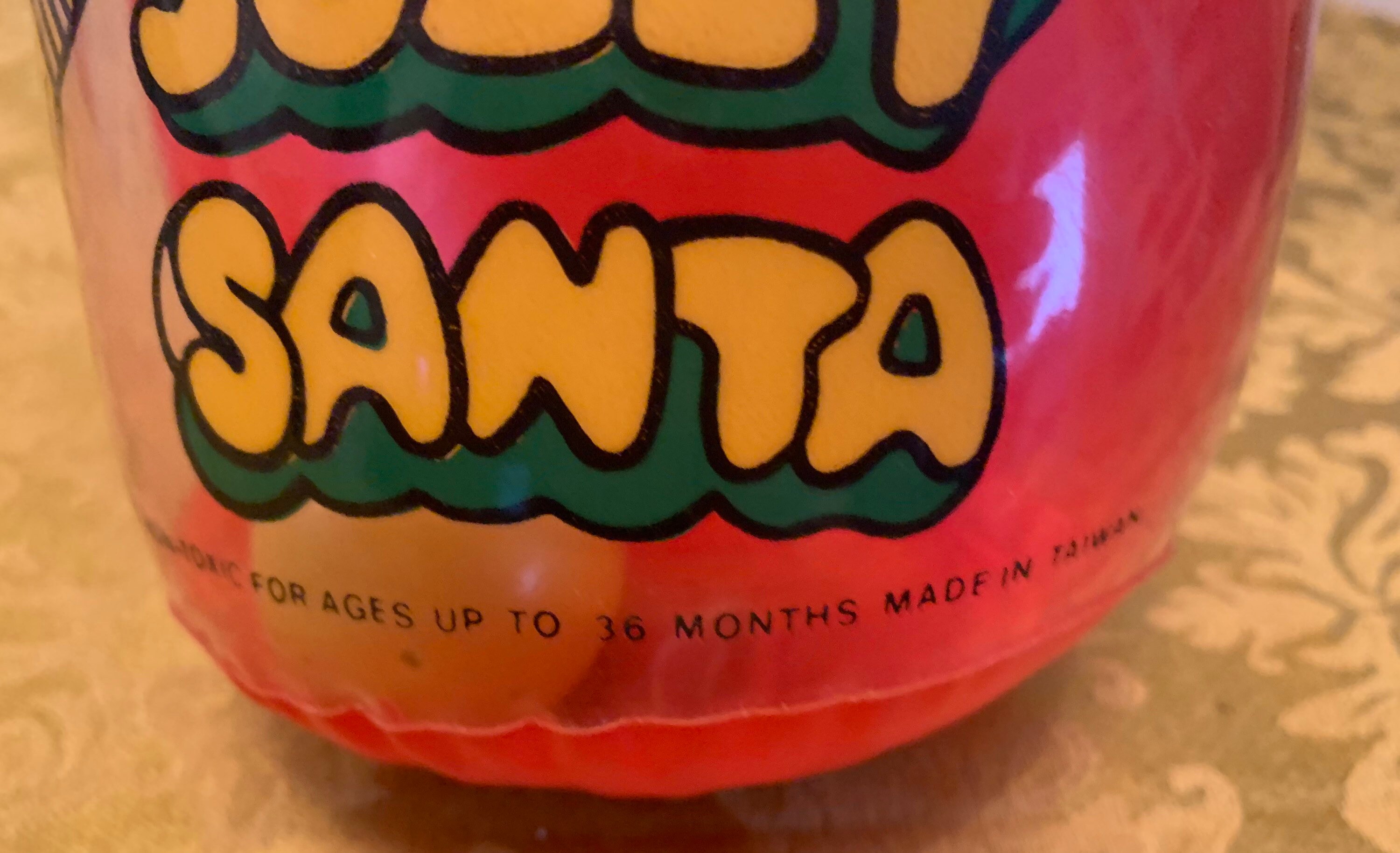 Vintage Roly Poly Santa. Vintage Inflatable Santa Claus. - Etsy