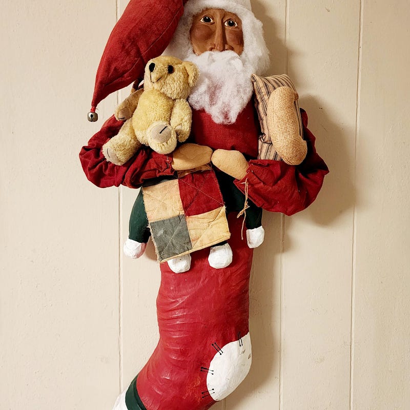 Clay Face Santa - Etsy