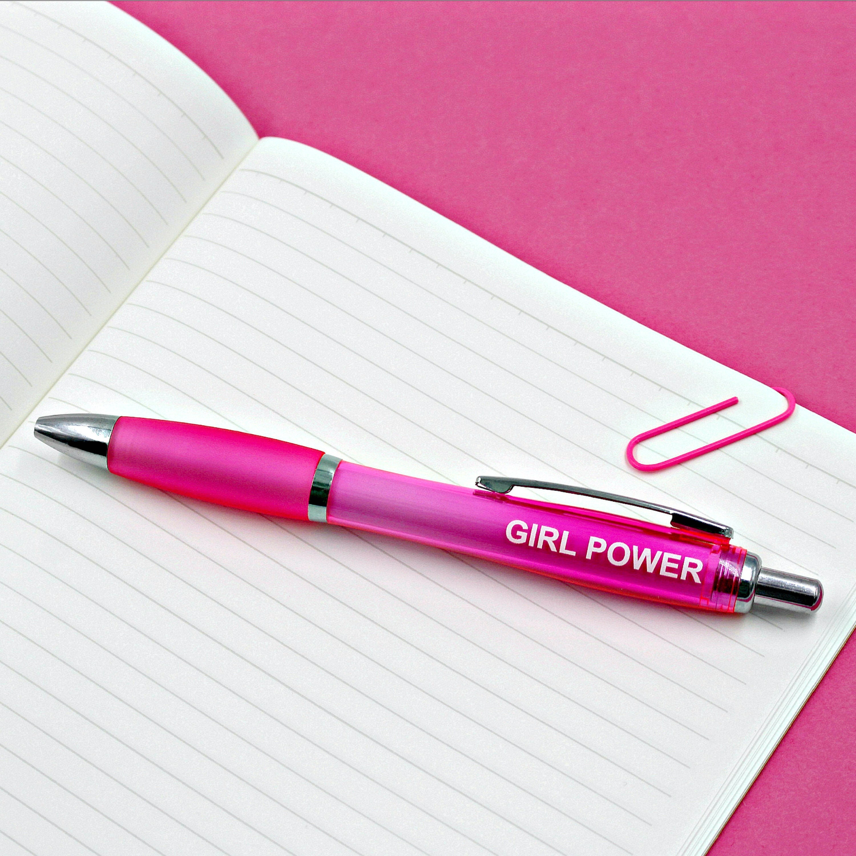 Girl Power Pen - Pink Feminist Pen - International Women's Day - Etsy UK