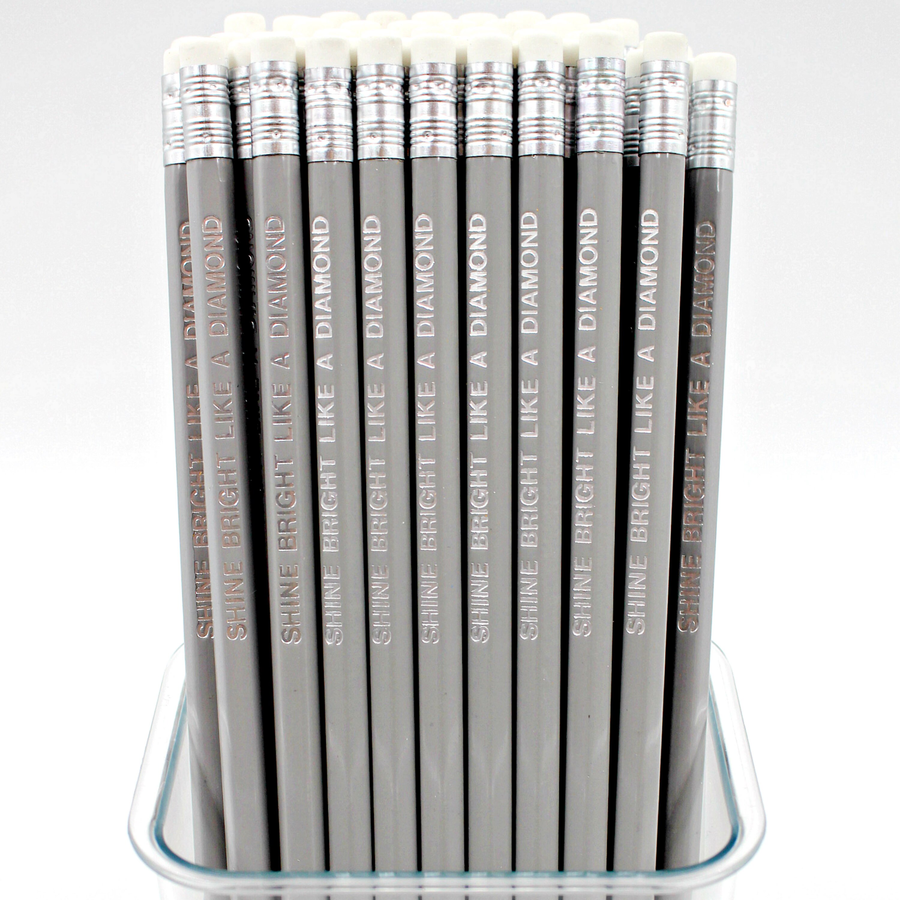 Shine Bright Like A Diamond Pencil Stationery Pencils With - Etsy UK