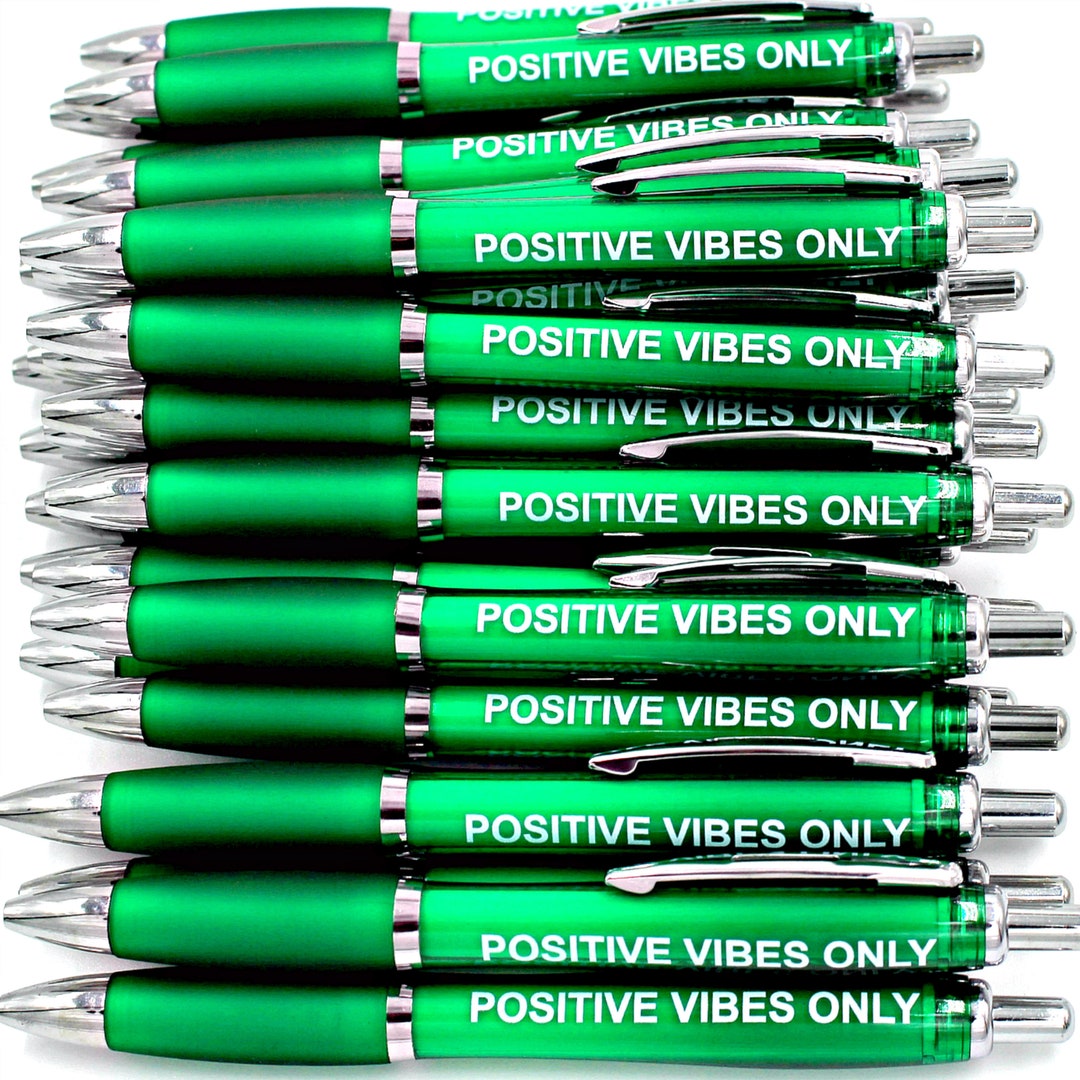 Positive Vibes Only Pen Motivational Pens Autocuidado Regalo de Salud ...