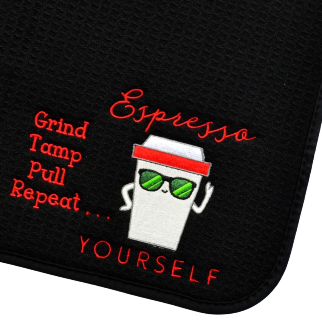 PERSONALIZED Coffee Mat, Expresso Decor, Coffee Decor, Coffee Station ...