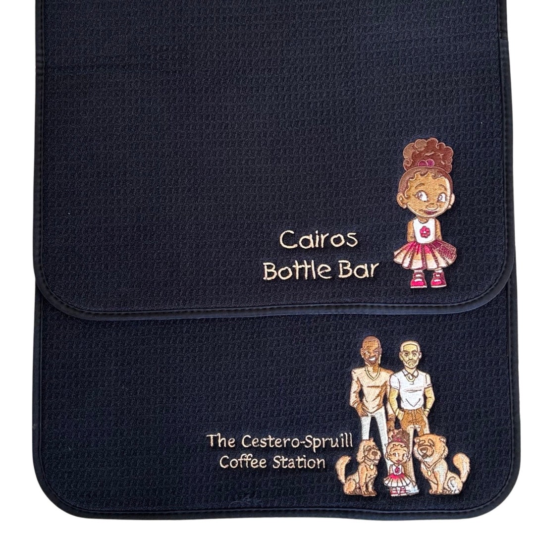 CUSTOMIZED Coffee Bar Mat, Your Photo, Logo Coffee Mat, Personalized ...