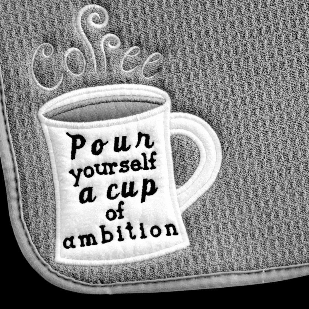 Personalized Coffee Mat - Coffee Bar - Coffee Station Mat - Coffee ...