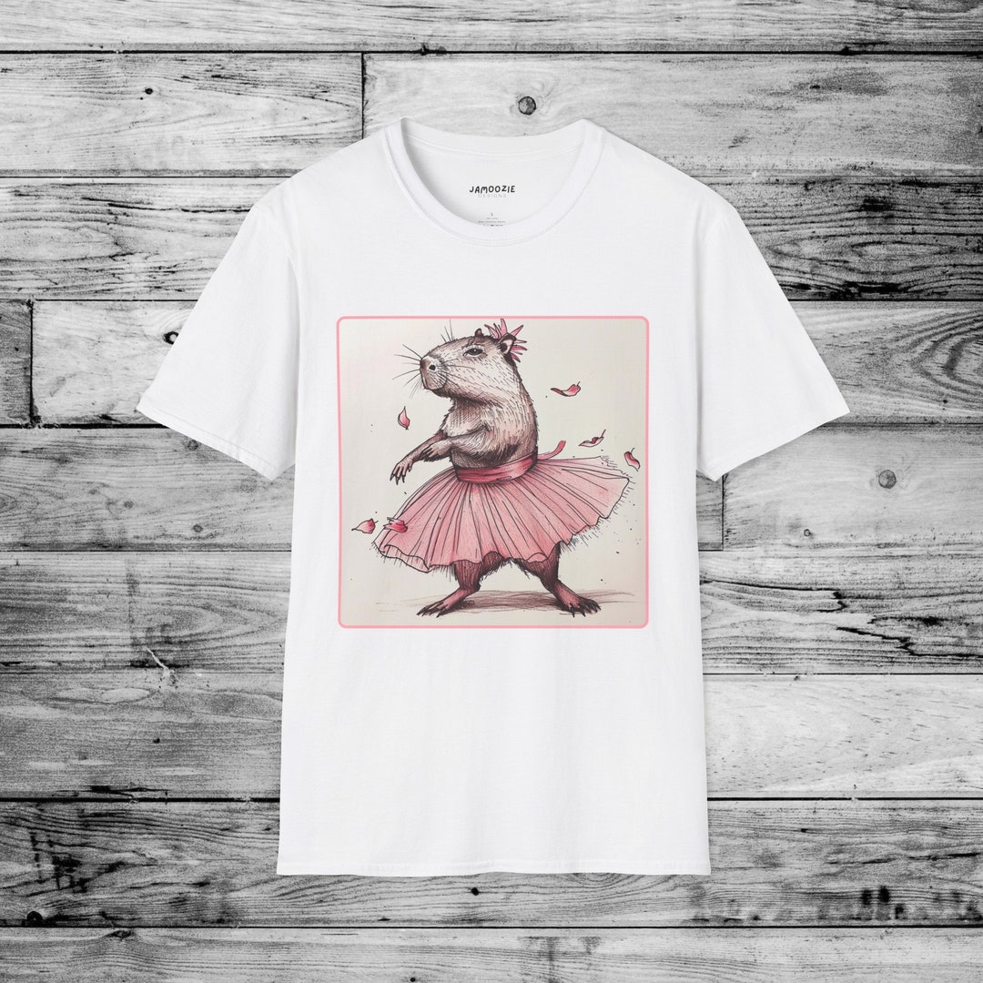 Capybara Ballerina Hand Drawn Design the Not so Little Dancer : A Degas ...