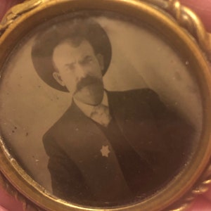 Mysterious Dave Mather?~ Sheriff ~ Lawman ~ Image ~ Tintype ~ Pin ...