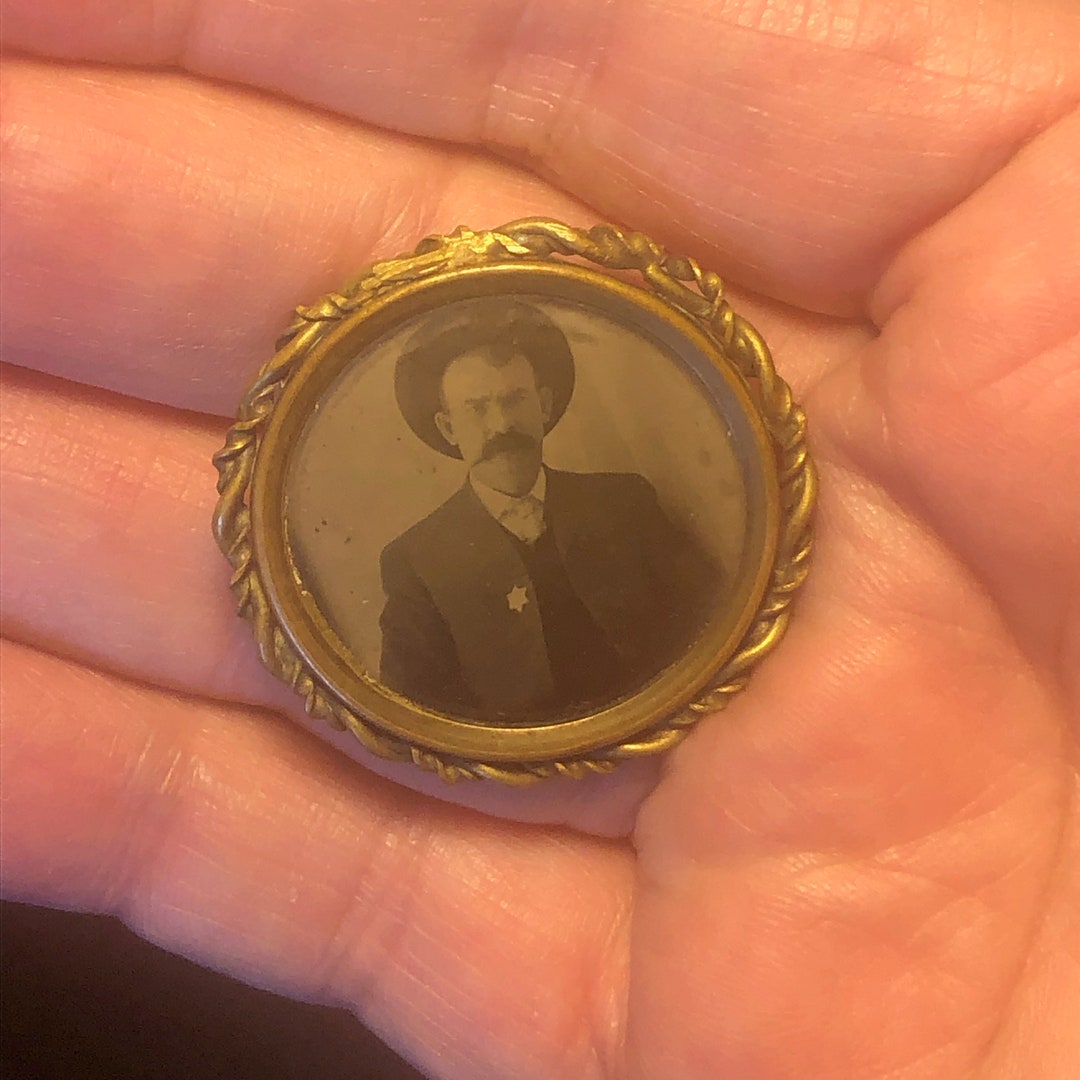Mysterious Dave Mather?~ Sheriff ~ Lawman ~ Image ~ Tintype ~ Pin ...