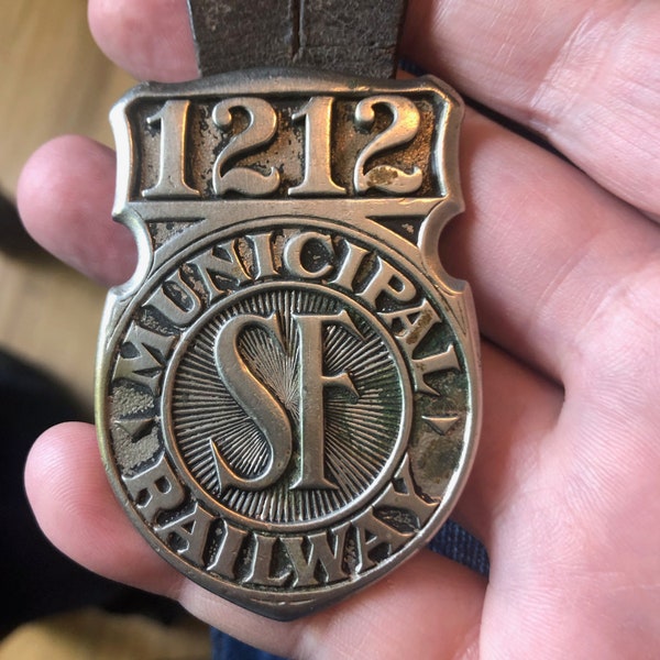 Antique Railroad Badge - Etsy