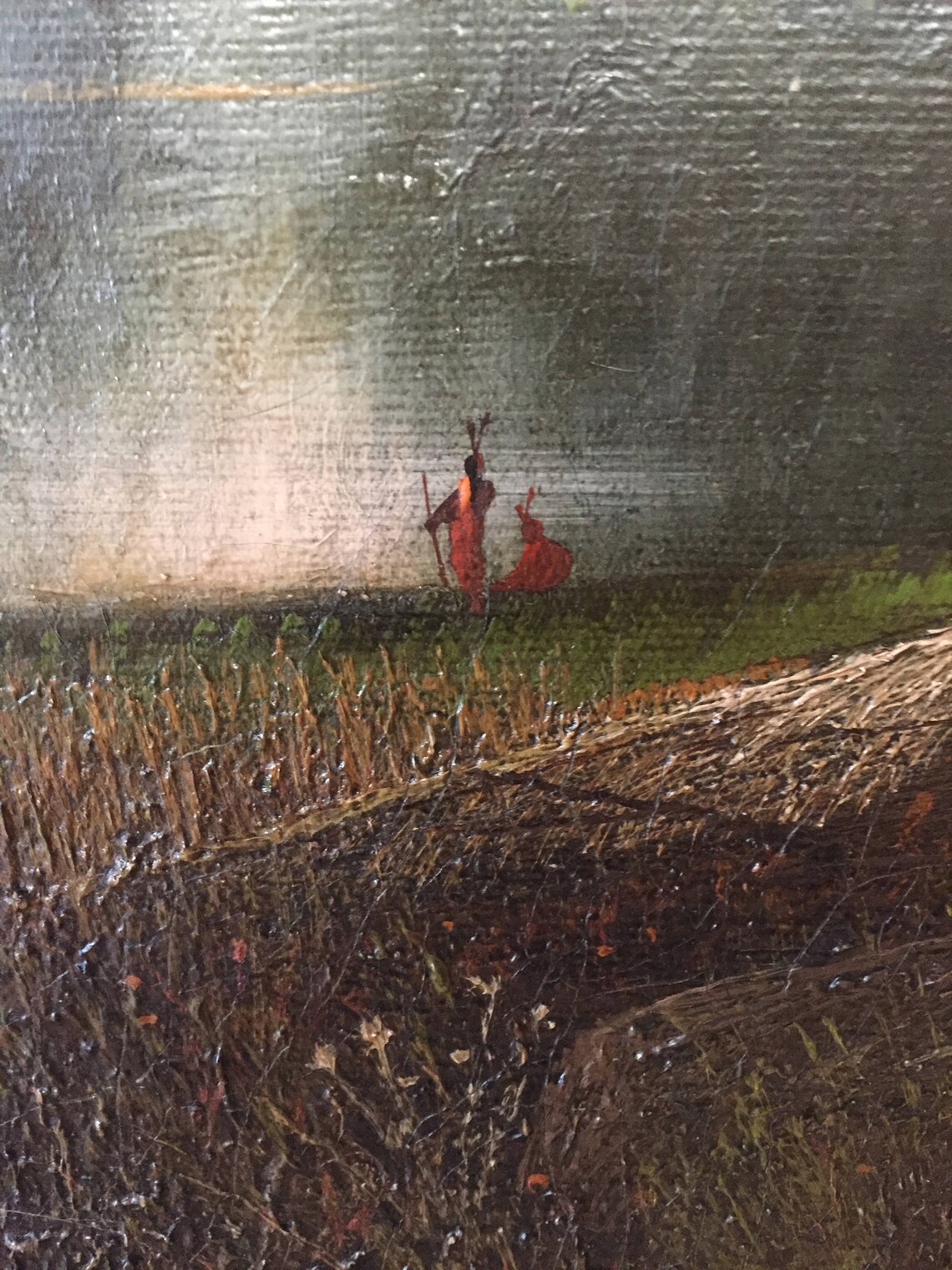 Original Antique Oil Painting ~ Signed E.A. Stevenson ~ Local Pick up ...
