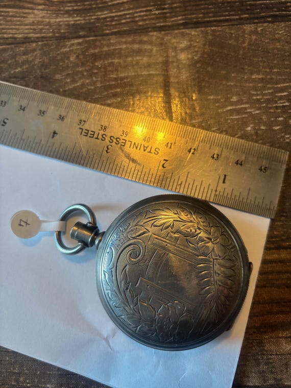 Pocket Watch ~ Empty Case ~ Great Design - Gem