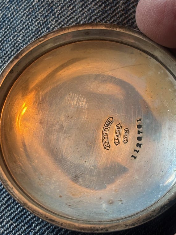 Pocket Watch ~ Empty Case ~ Great Design - Gem