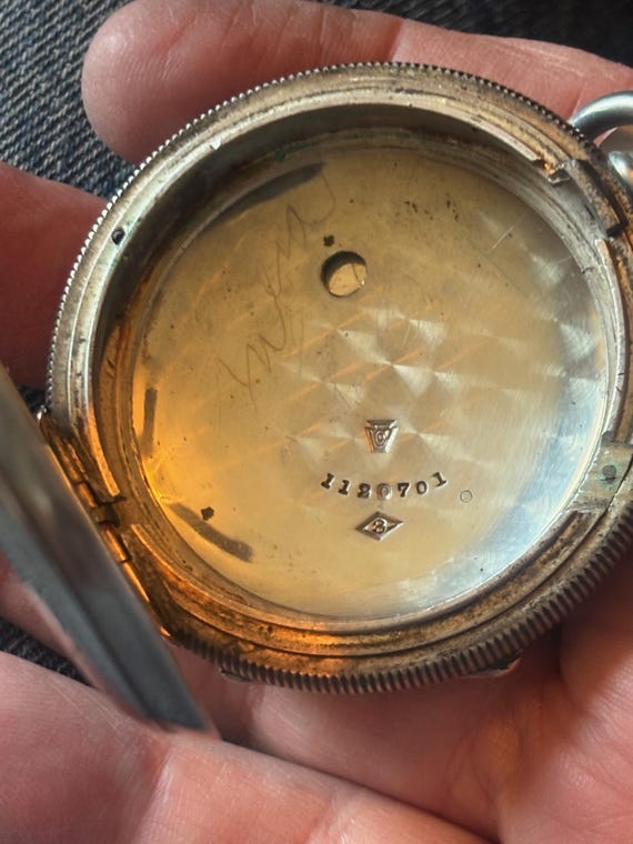 Pocket Watch ~ Empty Case ~ Great Design - Gem