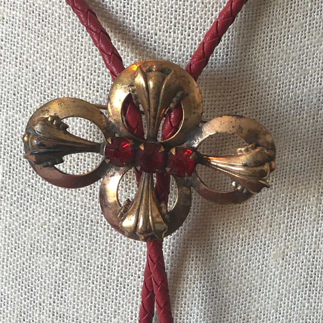 Bolo Tie Repurposed Pin Use It as A Pin or Bolo Tie New String - Etsy