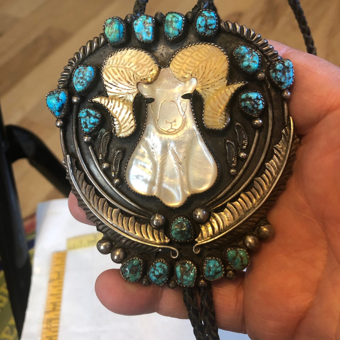 Vintage ~ Bolo Tie ~ Coin Silver ~ Great Design! - Etsy