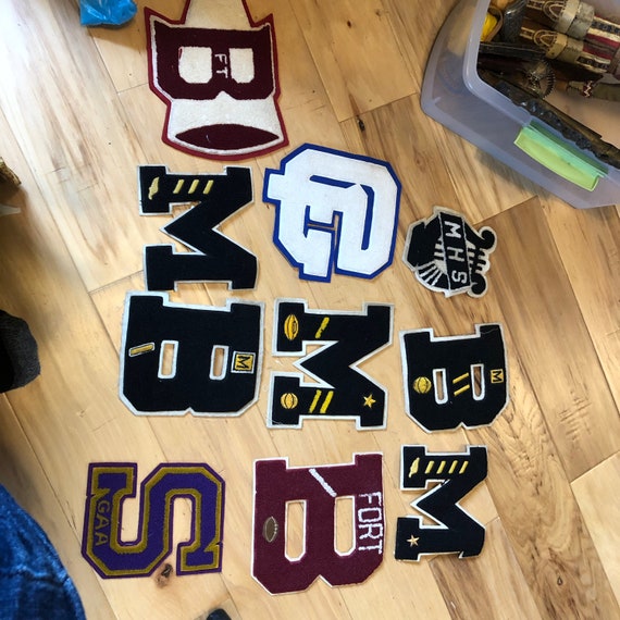 Vintage Varsity Letters ~ Montana ~ Fort Benton - Gem