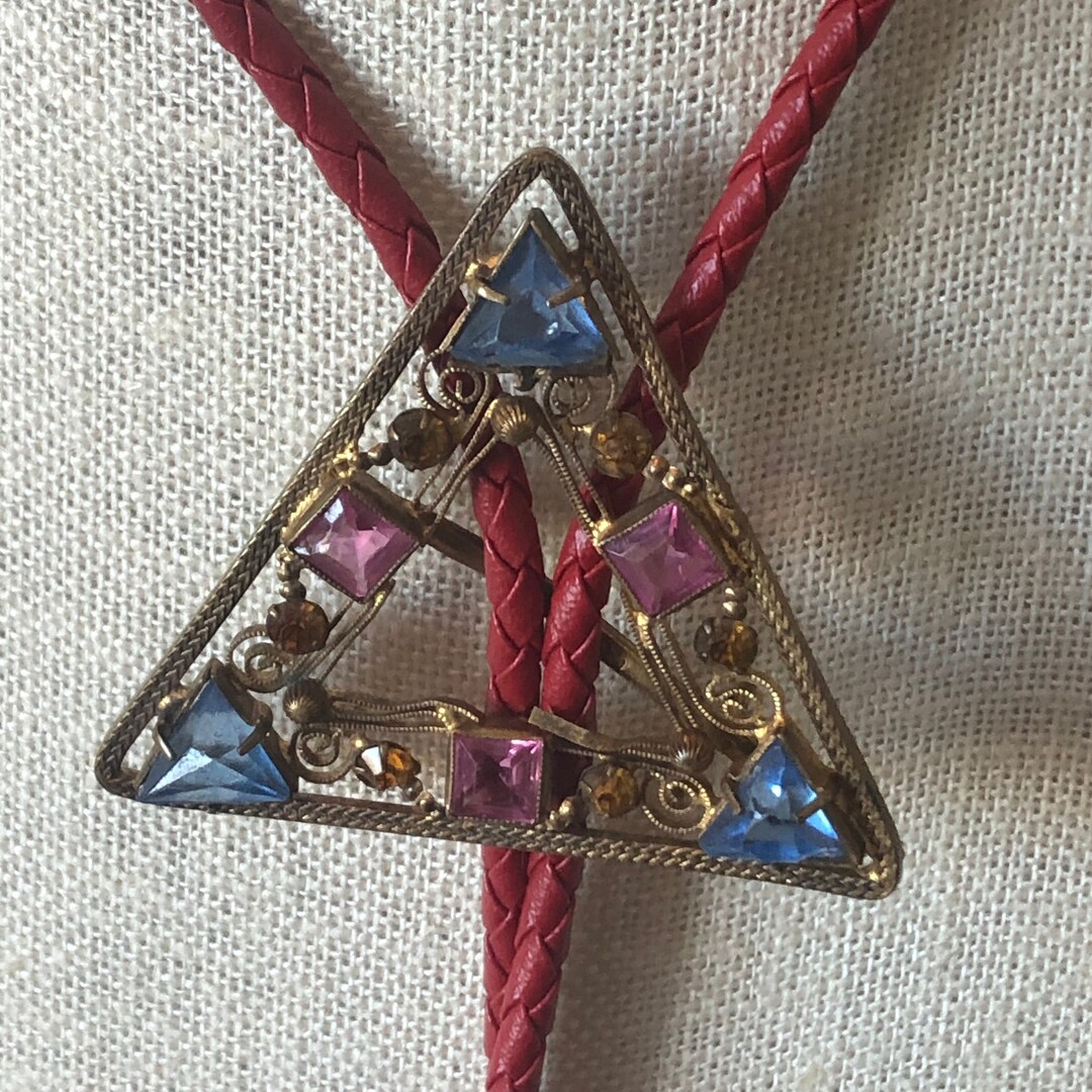 Bolo Tie Repurposed Pin Use It as A Pin or Bolo Tie New String - Etsy