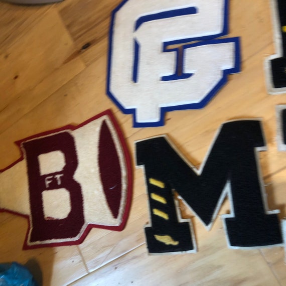 Vintage Varsity Letters ~ Montana ~ Fort Benton - Gem