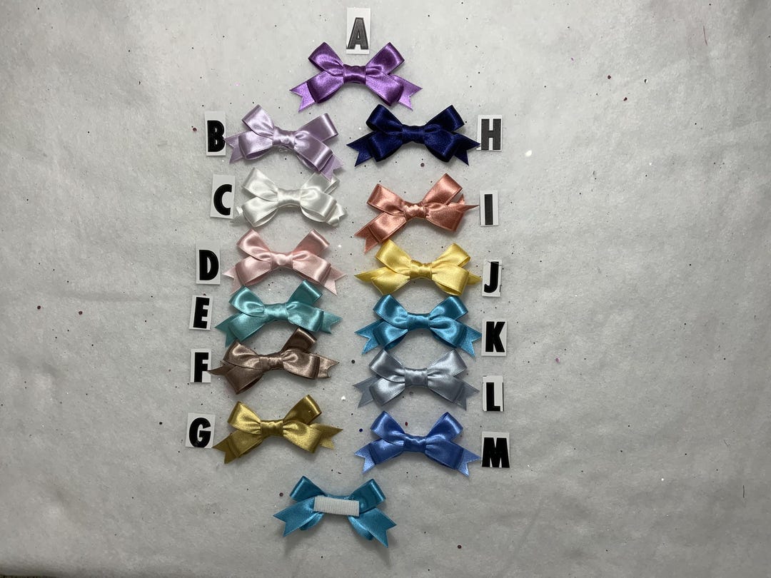 Luxurious Satin Hair Bow – 3” Bow of Double-faced 5/8” Satin With ...