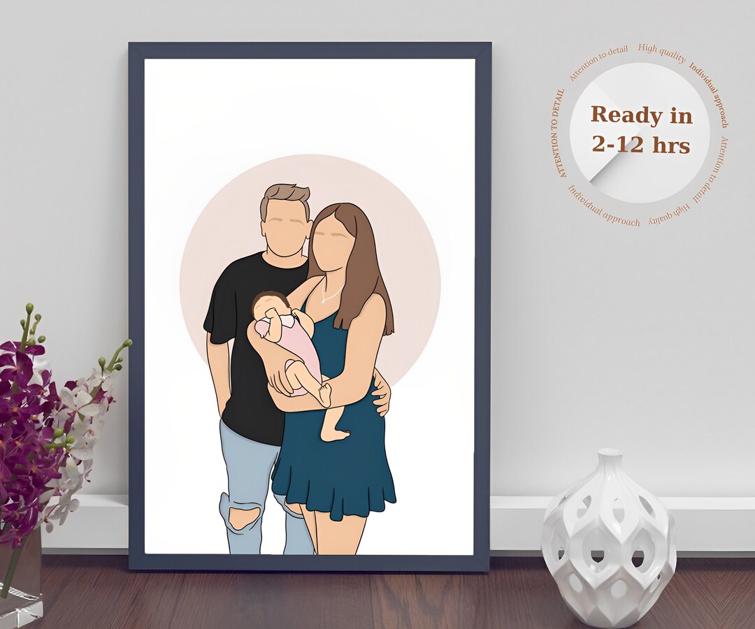 Faceless Digital Art Printable Art Profile Picture Personalized ...