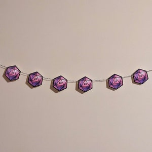 DND Banner Dungeons and Dragons Galaxy Dice Paper Garland Decoration - Etsy