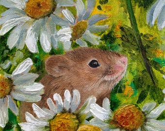 Mouse Oil Painting - Etsy