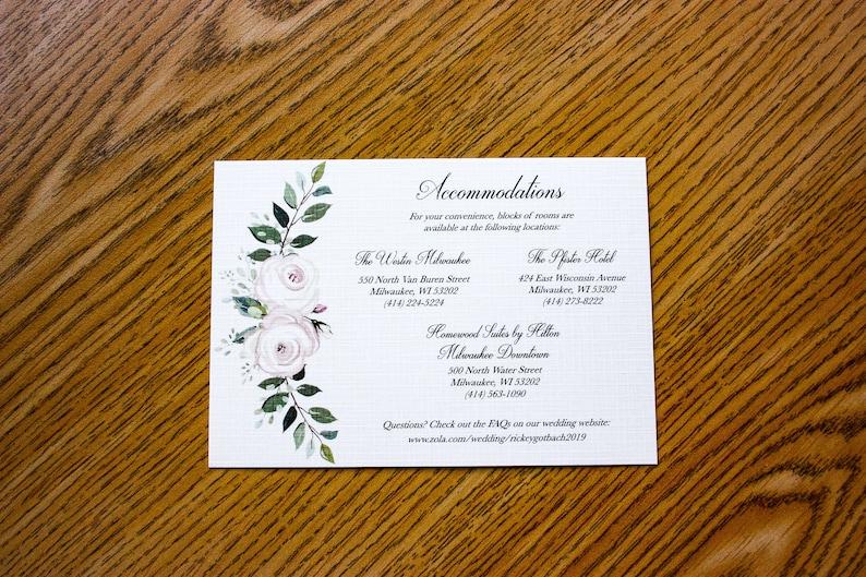 Custom Floral Wedding Invitation, Watermark, Metallic, Invite ...