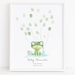 Baby Shower Fingerprint Guest Book - Frog Baby Shower - Personalized ...