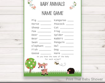 Printable Baby Shower Games Decorations by PrintThatBabyShower