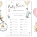 Baby Shower Games - Baby Animals Name Game - Classic Winnie the Pooh ...