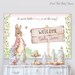 Peter Rabbit Baby Shower Backdrop Baby Shower Backdrop Printable ...