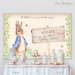Peter Rabbit Baby Shower Backdrop - Baby Shower Backdrop - Printable ...