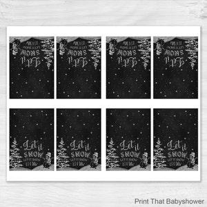 Printable Christmas Tags - Let It Snow Christmas Gift Tags - Tags ...