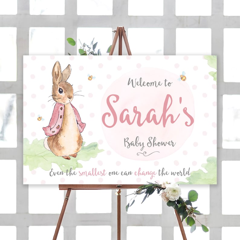 Peter Rabbit Baby Shower Backdrop Baby Shower Backdrop - Etsy