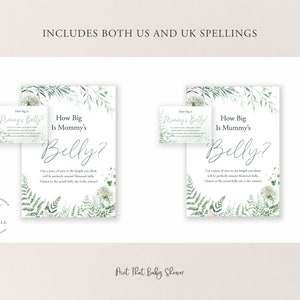 Botanical Baby Shower Games Bundle | Daisy + Ferns | Gender Neutral ...