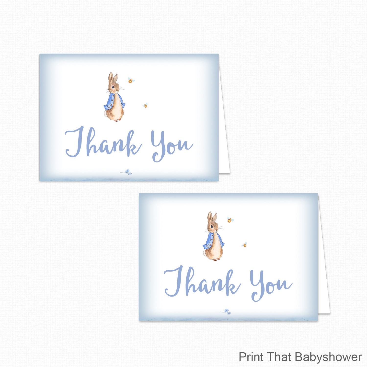 Printable Peter Rabbit Thank You Card Printable Instant | Etsy