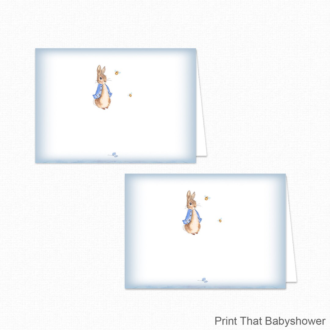 Baby Shower Food Tent Labels - Peter Rabbit Baby Shower - Printable ...