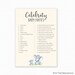 Baby Shower Games - Celebrity Baby Names Game - Blue Elephant Baby ...