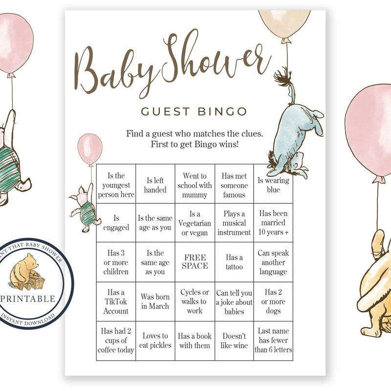 Baby Shower Matches Pooh - Etsy