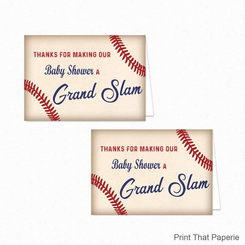 Printable Baseball Thank You Card Printable Instant Download - Etsy