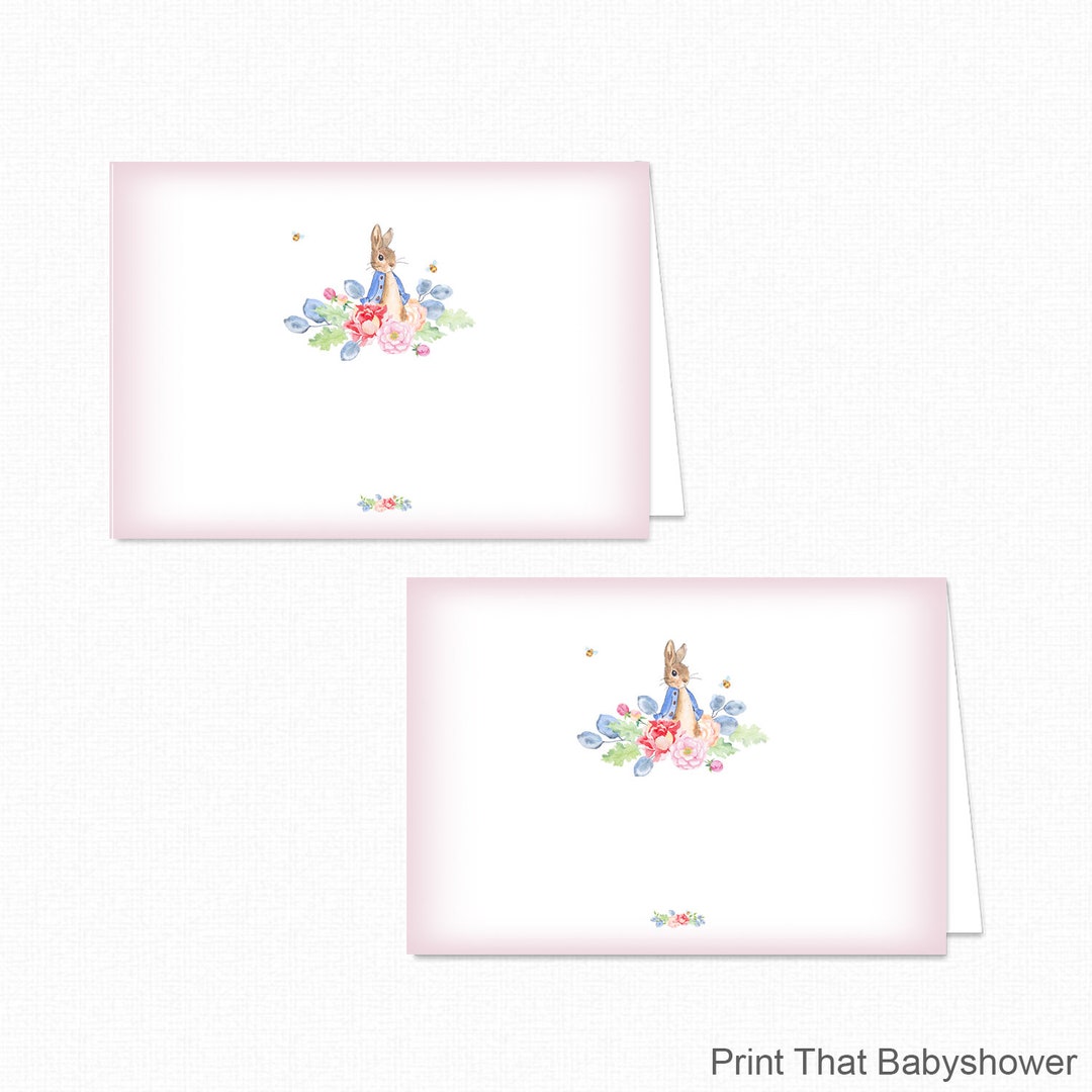 Baby Shower Food Tent Labels - Peter Rabbit Baby Shower - Printable ...