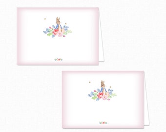 Baby Shower Buffet Labels, Printable Food Tent Cards, Pink, Peter ...