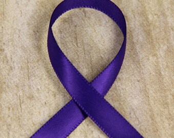 Purple satin ribbon | Etsy