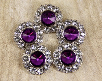 Rhinestone purple | Etsy