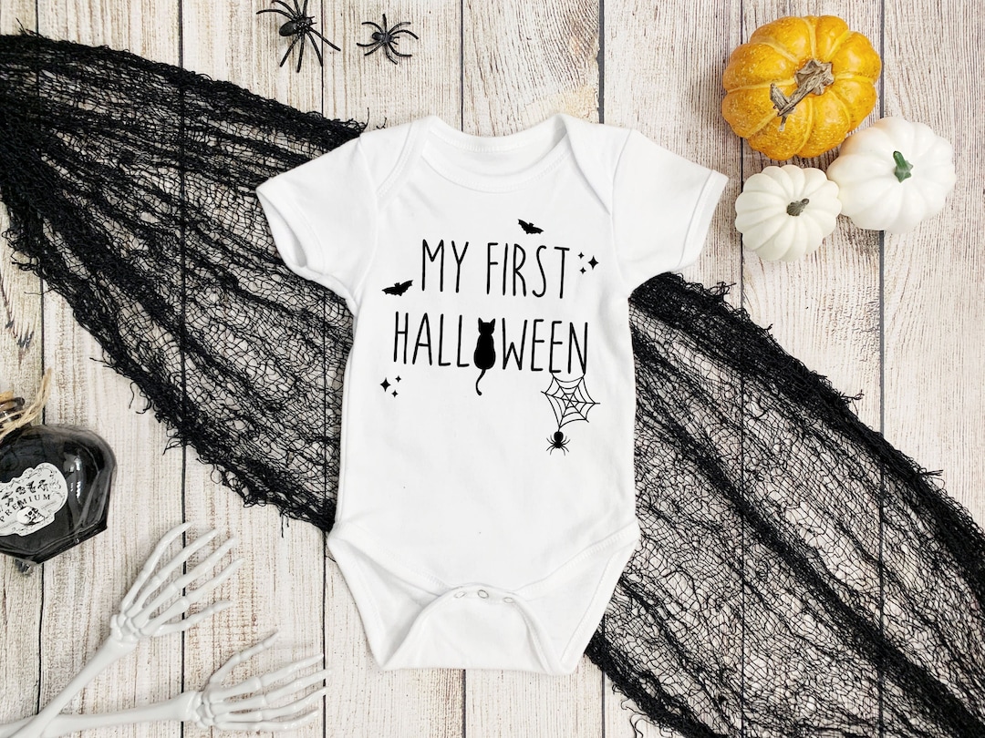 My First Halloween Onesie®, Cute Halloween Baby Bodysuit, Halloween Baby Clothing, Spooky Baby ...