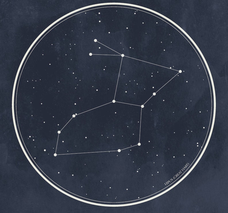 Frightened Rabbit Constellation Poster - Etsy UK