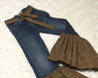 Ruffle Bottom Jeans - Etsy