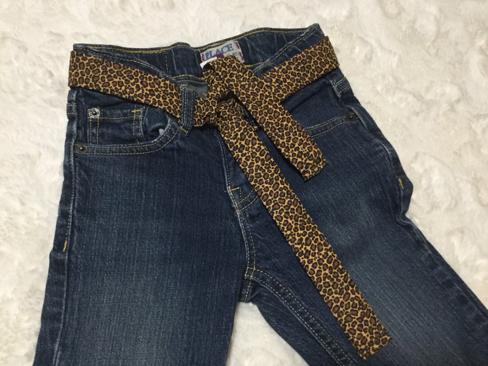 Sizes 2-14, Adorable Girls Leopard Print Denim Jeans, Bell Bottom Jeans ...