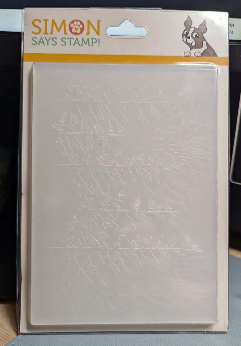 FOREST BORDER by Simon Says Stamp Embossing Folder SF209 Destash NEW - Etsy