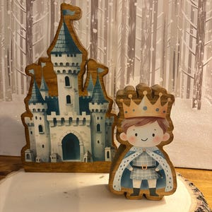 Knights & Dragons Set of 3 Dragons 2 Knights Castle and King Handmade ...