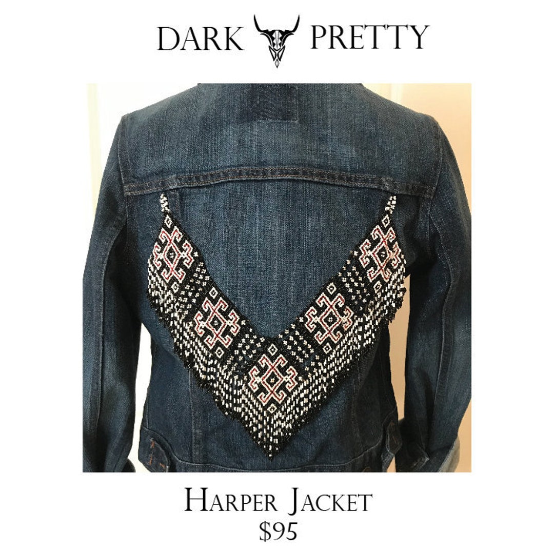 Embellished Denim Jacket - Etsy